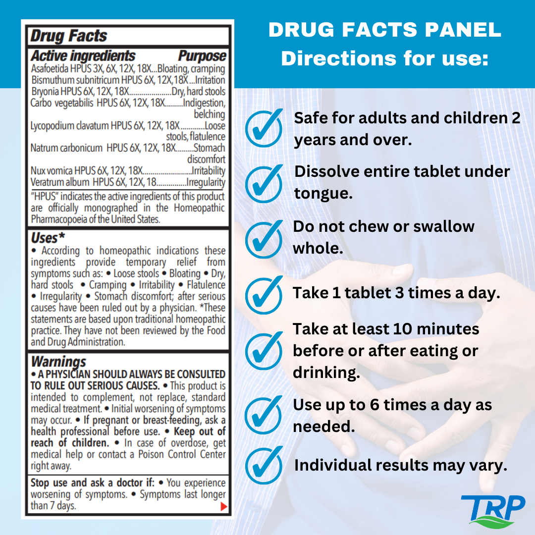 The Relief Products® Irritable Bowel Relief® Tablets